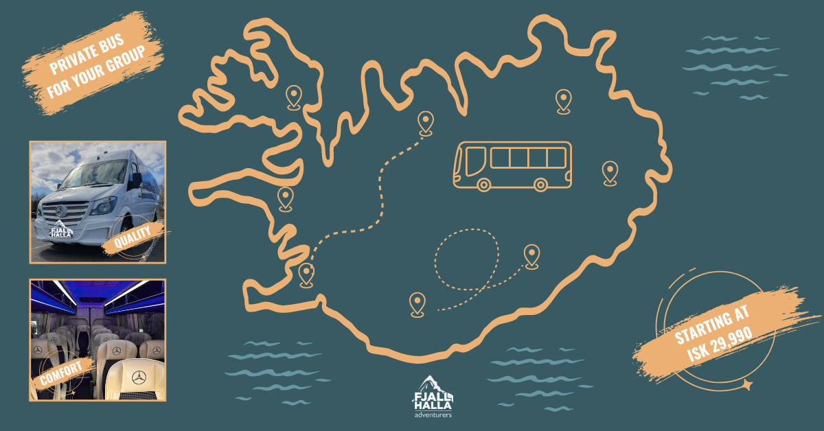 Bus in Iceland - Fjallhalla Adventures